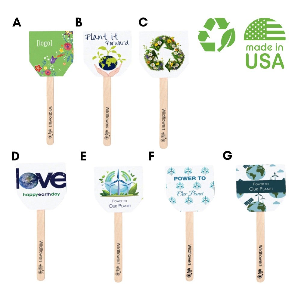Earth Day Plantable Seed Pop | Recycled | USA Made | Eco Promotional Products